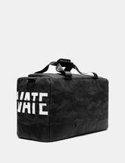 REFLECTIVE BLACK CAMO DUFFLE BAG - Private Label – PRIVATE LABEL