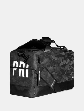 REFLECTIVE BLACK CAMO DUFFLE BAG - Private Label – PRIVATE LABEL