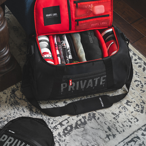 Black & Red Gym Bag | Sports & Training Bags | Private Label – PRIVATE ...