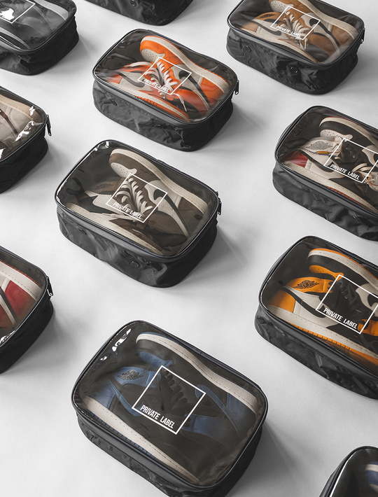 CLEAR TOP (V2) SNEAKER TRAVEL CASE - Private Label – PRIVATE LABEL